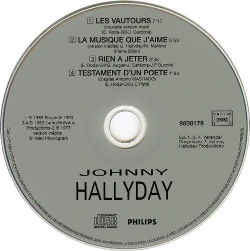 Johnny Hallyday Singles Collection CD 211